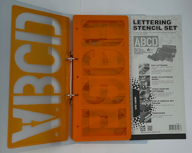Lettering Stencil 10pc Set | Airbrush Warehouse